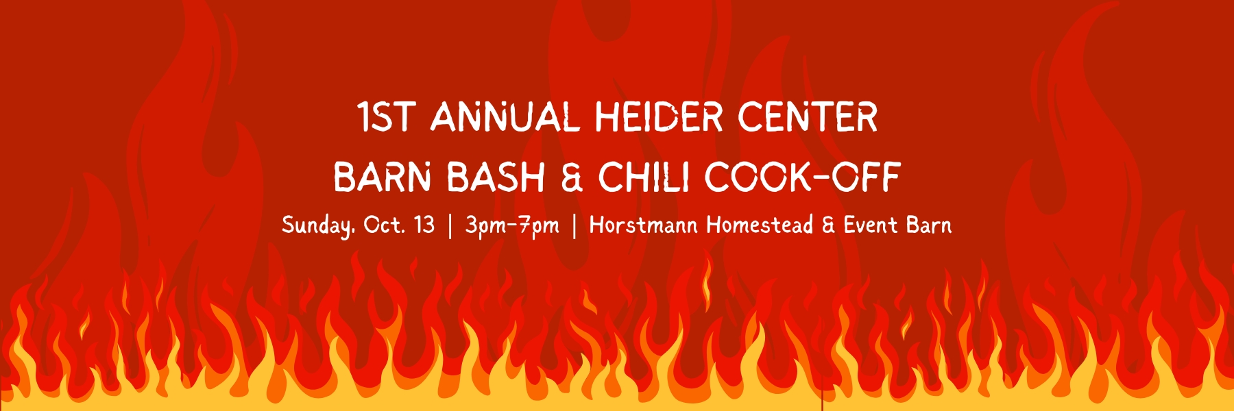 1st Annual Heider Center Barn Bash & Chili Cook-Off - Heider Center
